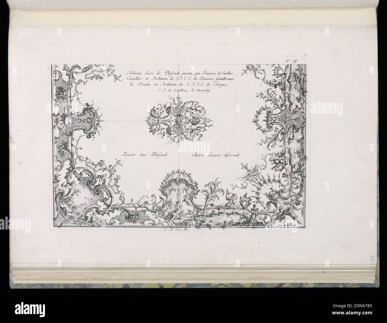 Rococo style ceiling design hi-res stock photography and images - Alamy