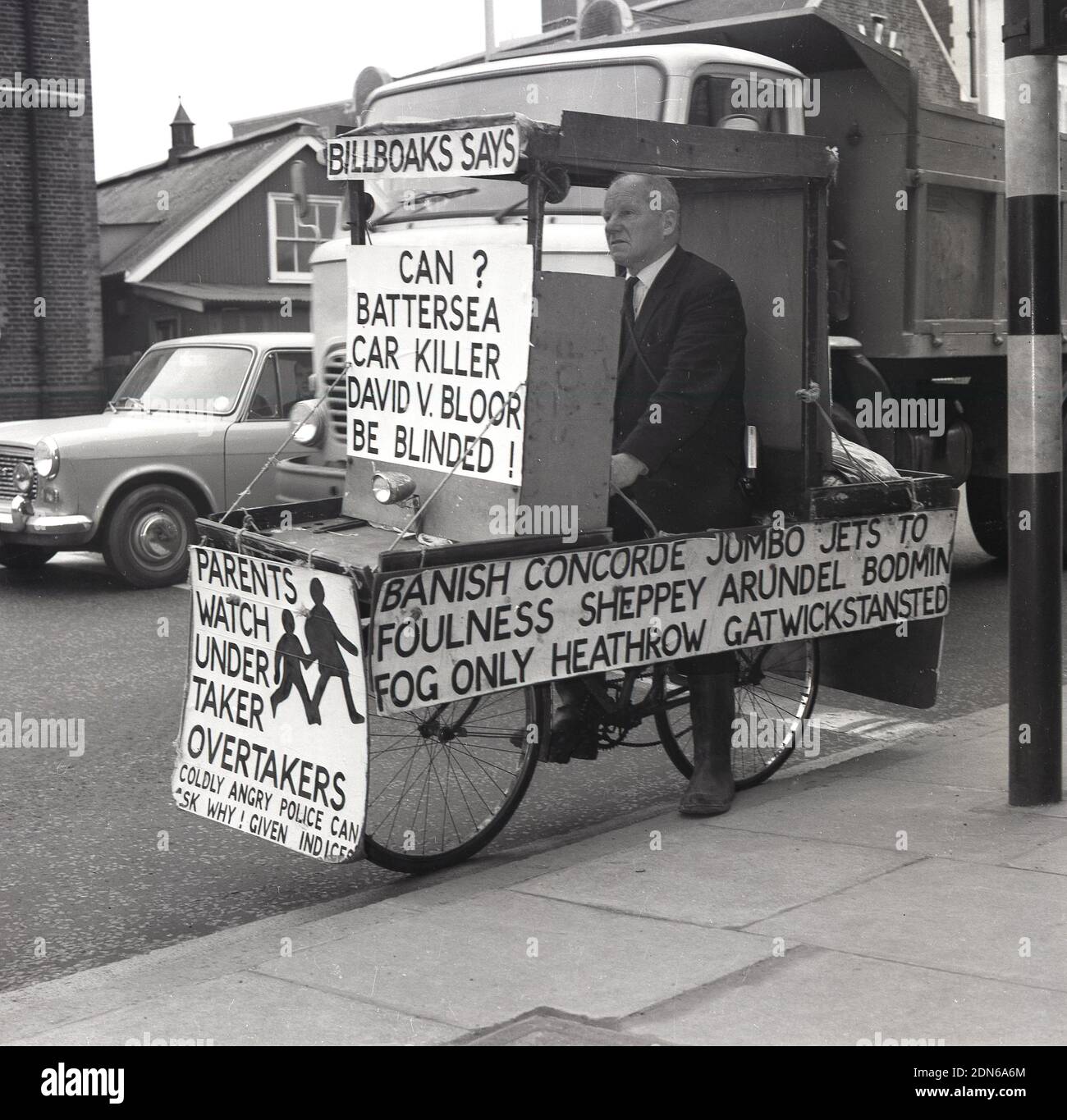 1960s, historical, zealous and eccentric road safety campaigner, Former ...