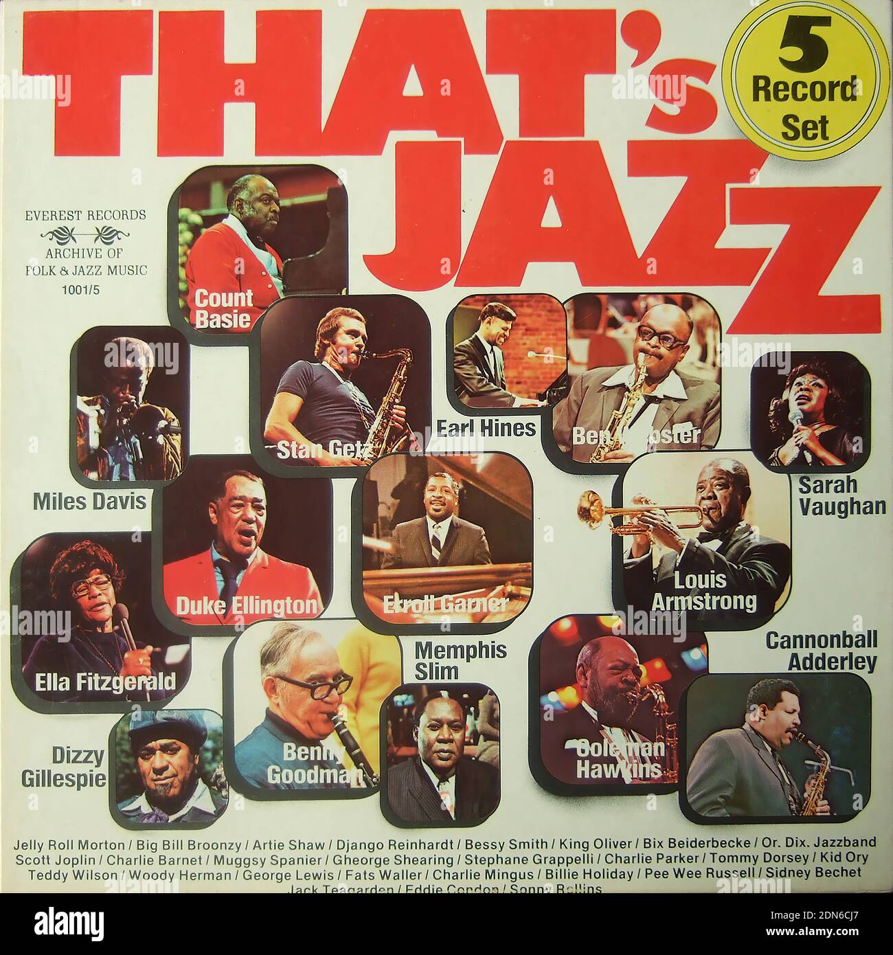 That's Jazz, Everest 1001 5, Box 5Lp - Vintage vinyl album cover Stock ...