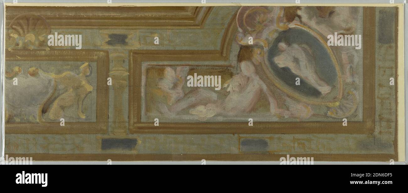 Study for Section of Ceiling Ornament, Pierre-Victor Galland, Swiss ...