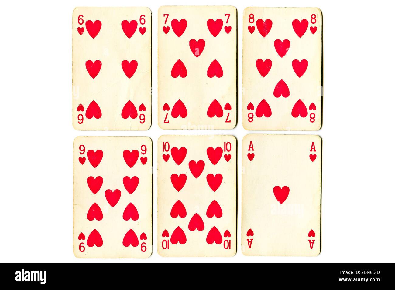 cards collection isolated on a white background Stock Photo - Alamy