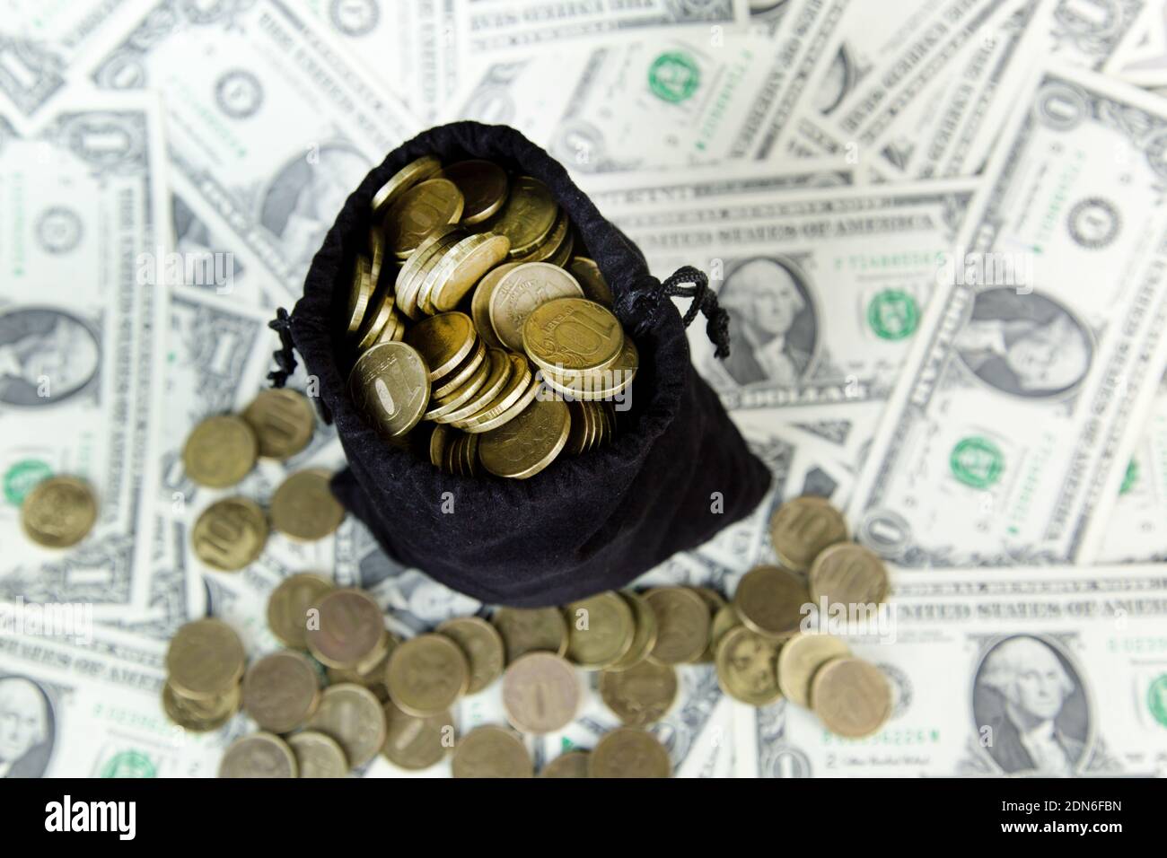 Bag Gold Coins Sack High Resolution Stock Photography and Images - Alamy
