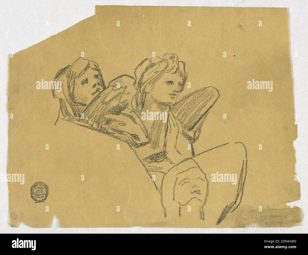 Sketch of Three Angels, Francis Augustus Lathrop, American, 1849 - 1909 ...