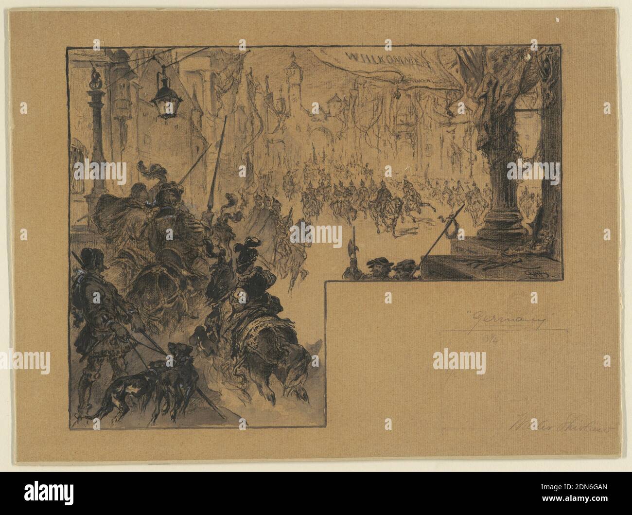 Illustration Showing the Triumphal Return of the German Army After the ...