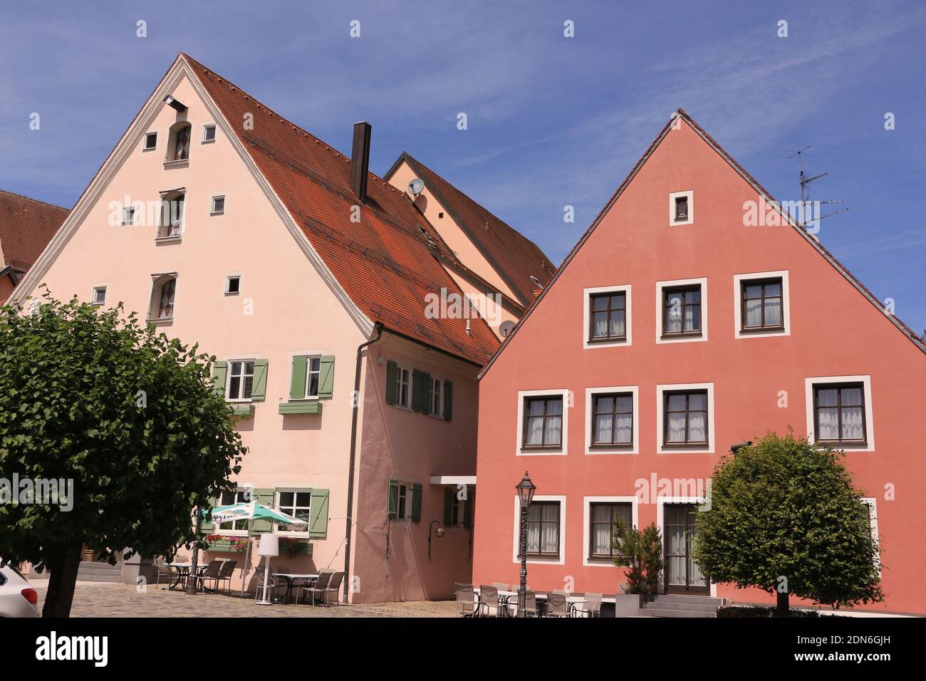 Impressionen aus der Historischen Altstadt von Greding in Bayern Stock ...