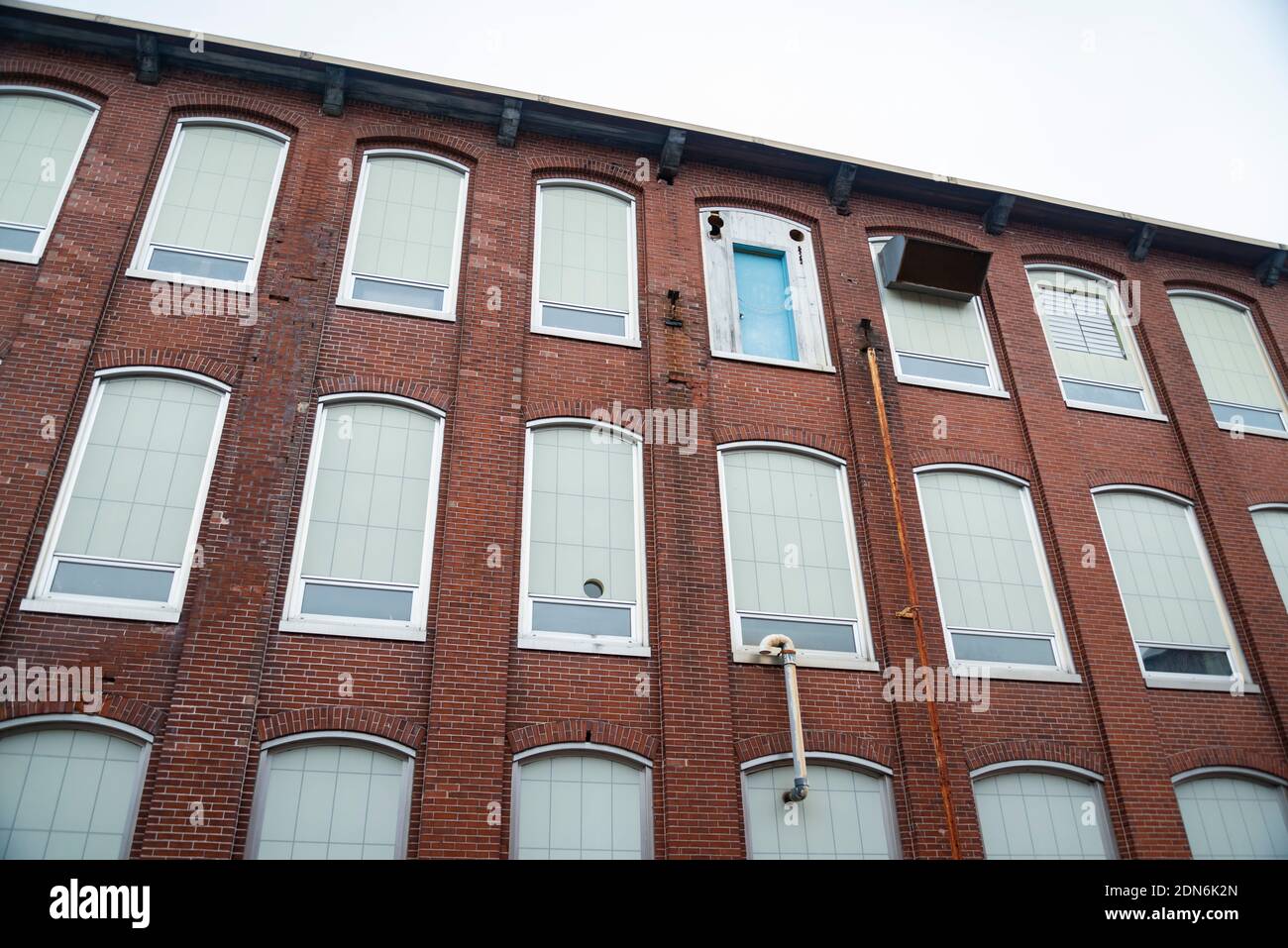 The historic brick pepperell center or former mill building in the town ...