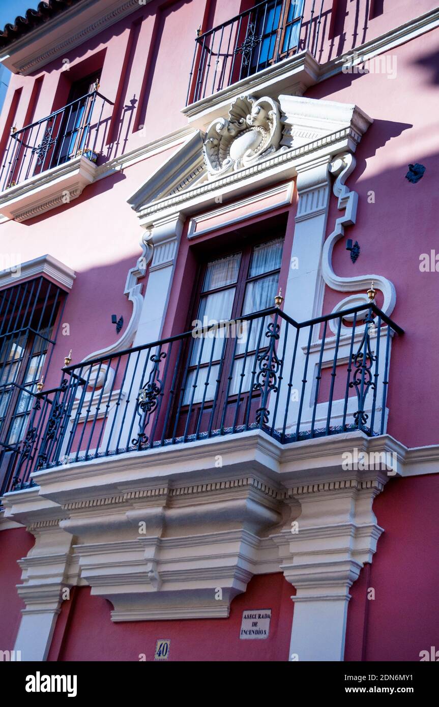 Baroque balcony in Seville, Spain Stock Photo - Alamy