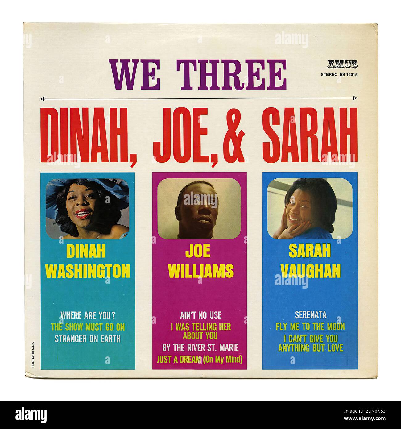 We Three - Vintage Record Cover Stock Photo - Alamy