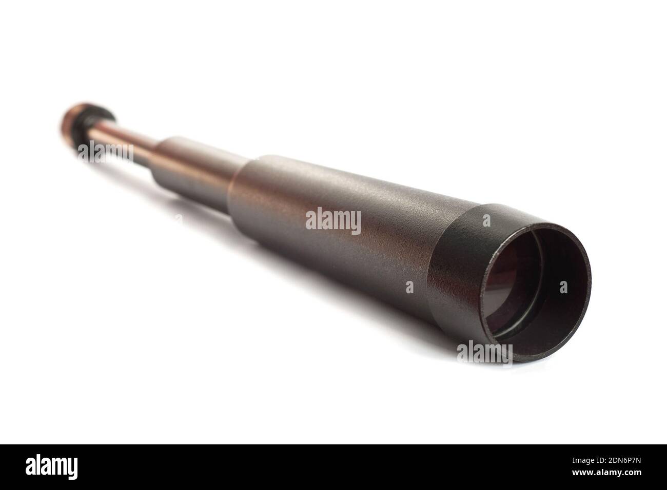 spyglass isolated on a white background Stock Photo - Alamy