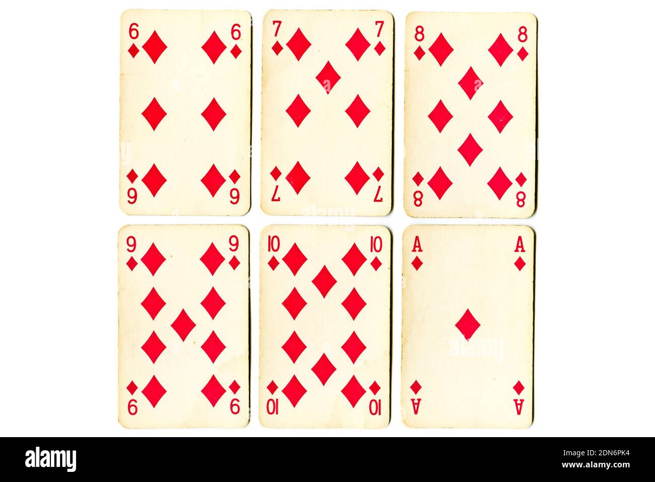 cards collection isolated on a white background Stock Photo - Alamy