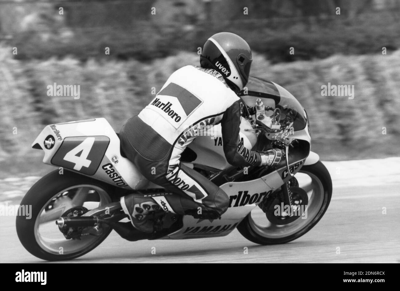 Martin Wimmer (D), Yamaha 250, GP motorcycle season 1986 Stock Photo ...