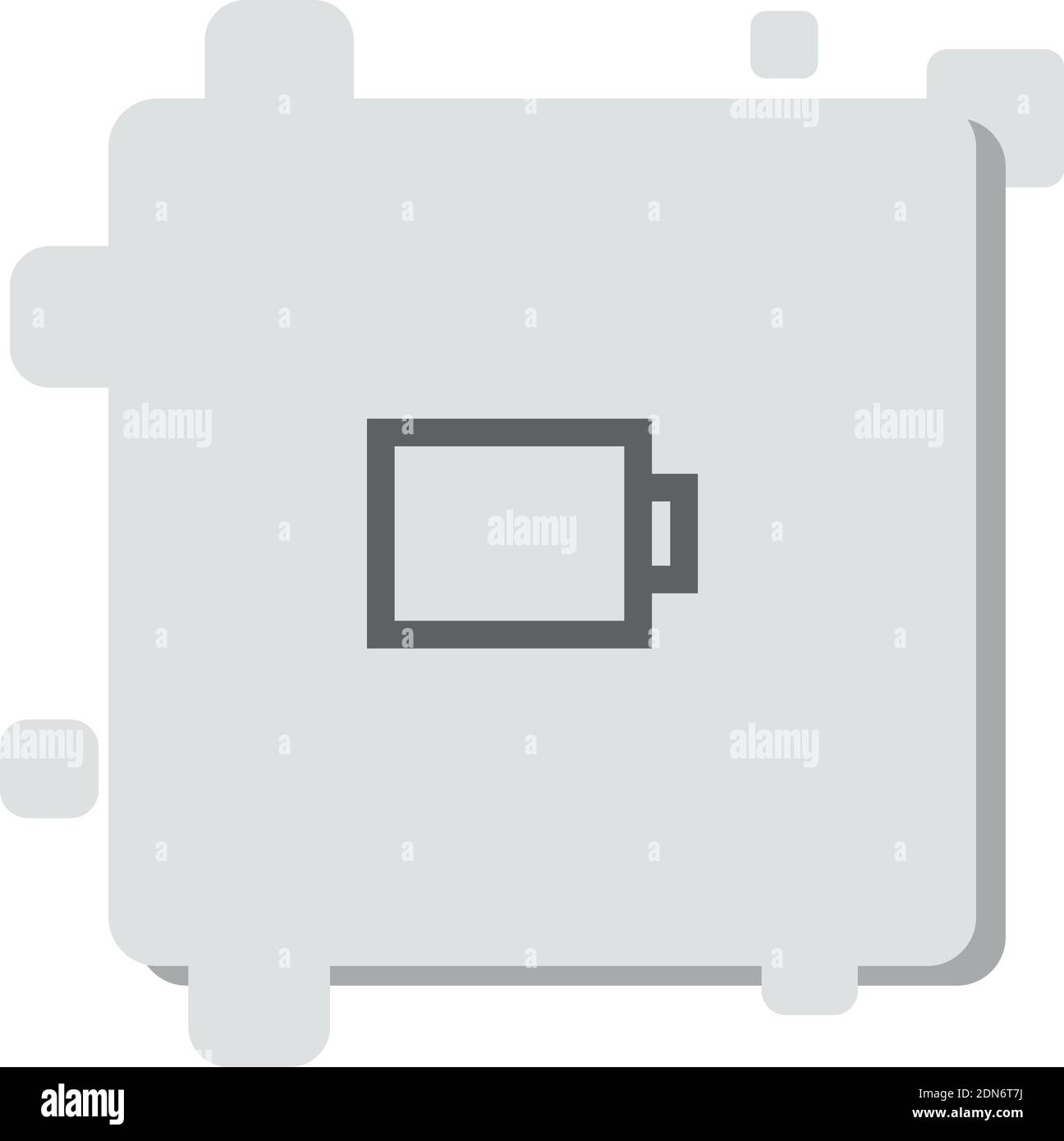 empty battery vector icon modern simple vector illustration Stock ...