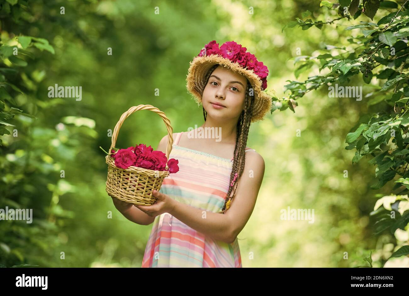 Grown with love. summer holiday and vacation. female beauty and fashion ...