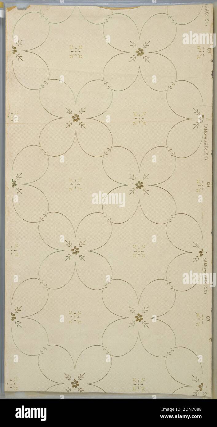Ceiling paper, Maxwell & Co., S.A., Chicago, Illinois, USA, Machine ...