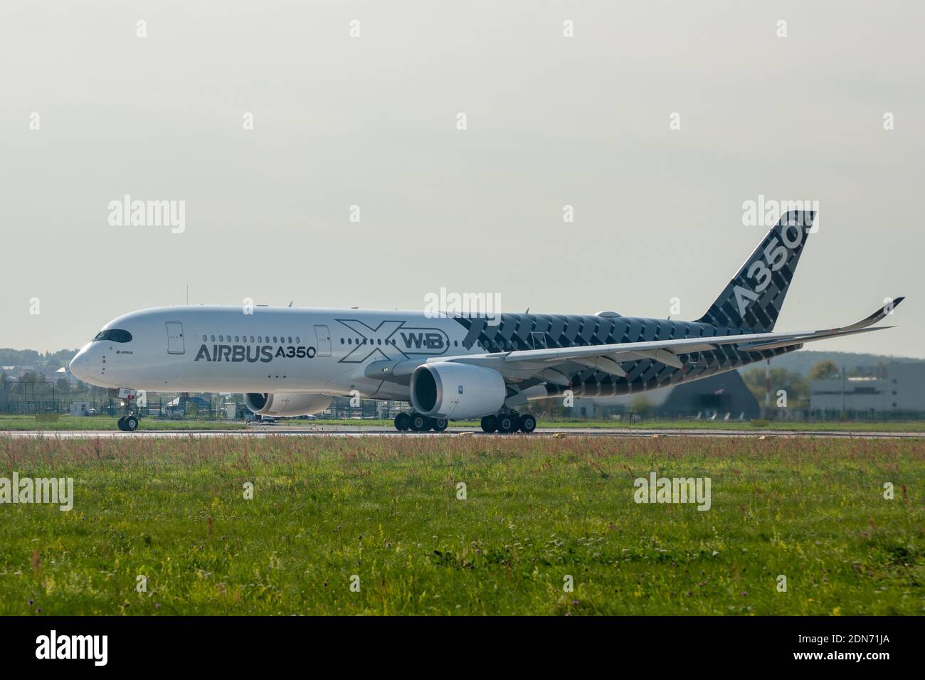August 30, 2019. Zhukovsky, Russia. long-range wide-body twin-engine ...