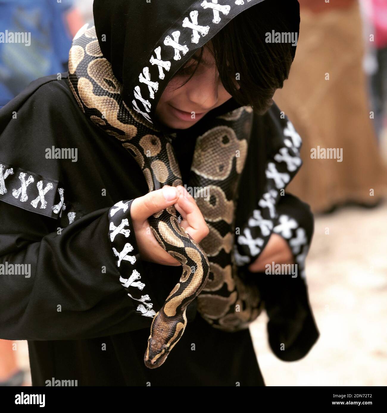 Snake On Shoulders High Resolution Stock Photography and Images - Alamy
