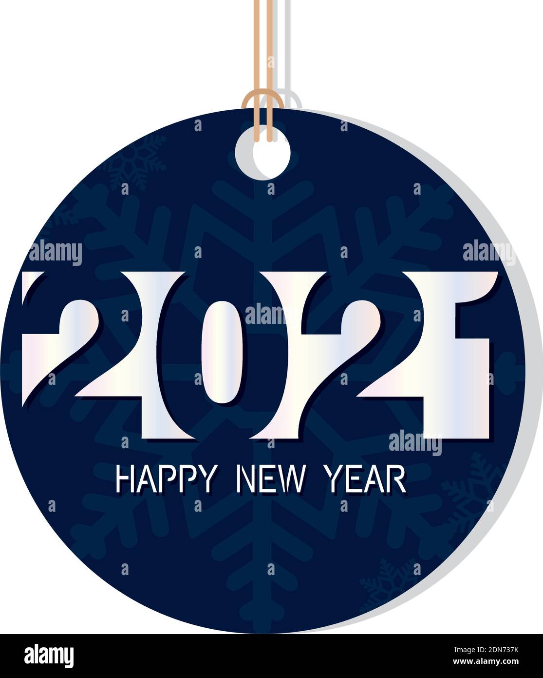 Label of happy new year 2021 - Vector illustration Stock Vector Image ...