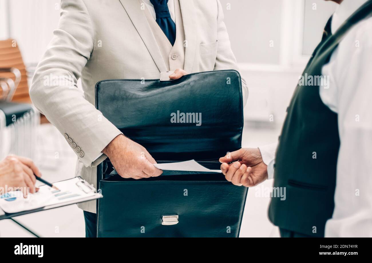 close up. group of company employees standing in the office Stock Photo ...