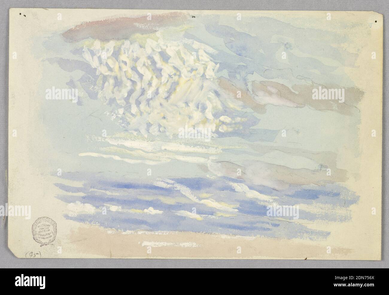 Study of clouds, Rome, Italy, Francis Augustus Lathrop, American, 1849 ...