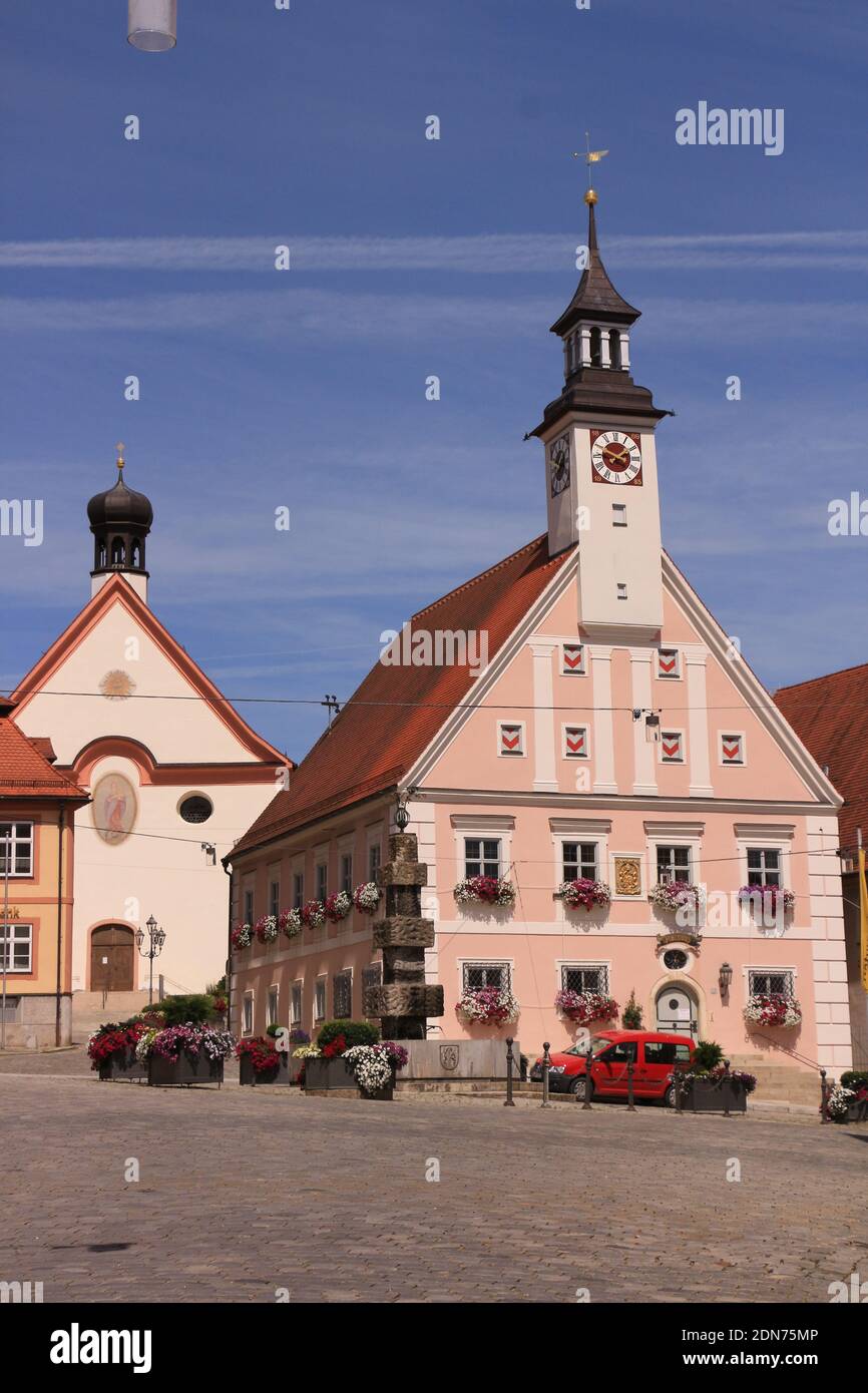 Impressionen aus der Historischen Altstadt von Greding in Bayern Stock ...