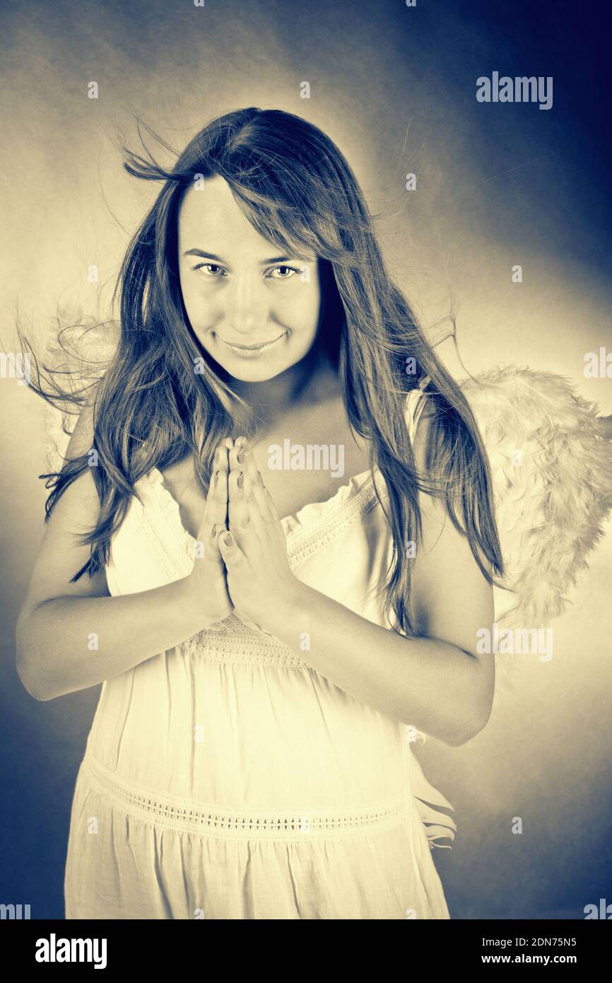 Woman Angel Costume High Resolution Stock Photography and Images - Alamy