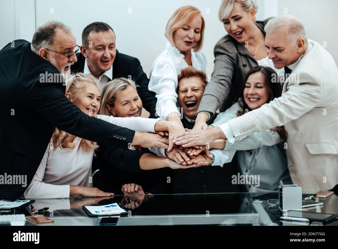 Putting palms together hi-res stock photography and images - Alamy