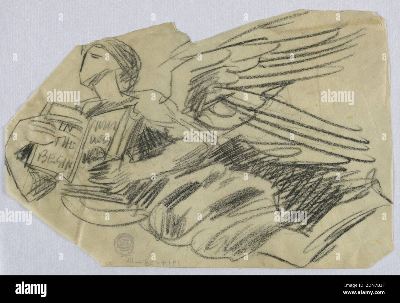 Study of Angel with a Book, Francis Augustus Lathrop, American, 1849 ...