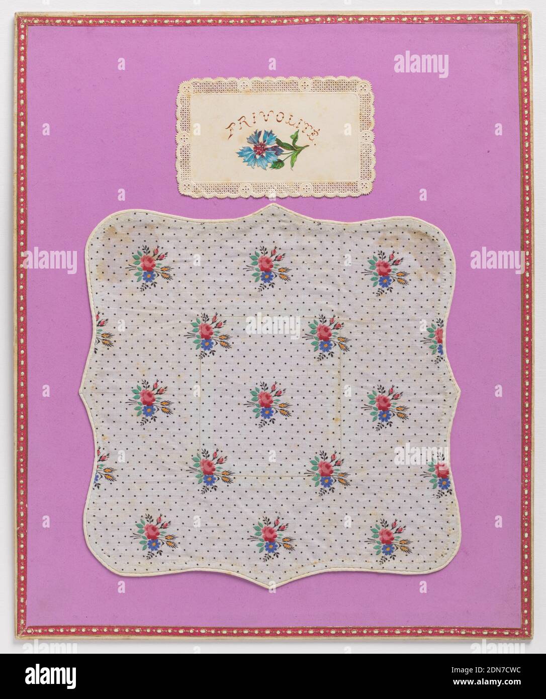 Sewing sample, France, late 19th century, Sewing sample Stock Photo - Alamy