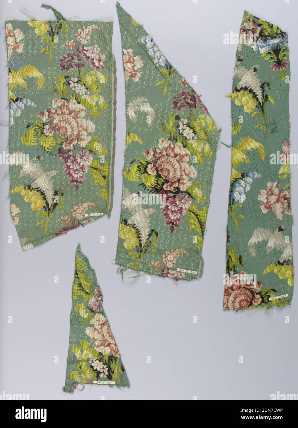 Fragments, Medium: silk Technique: woven, Large-scale flowers and saw ...