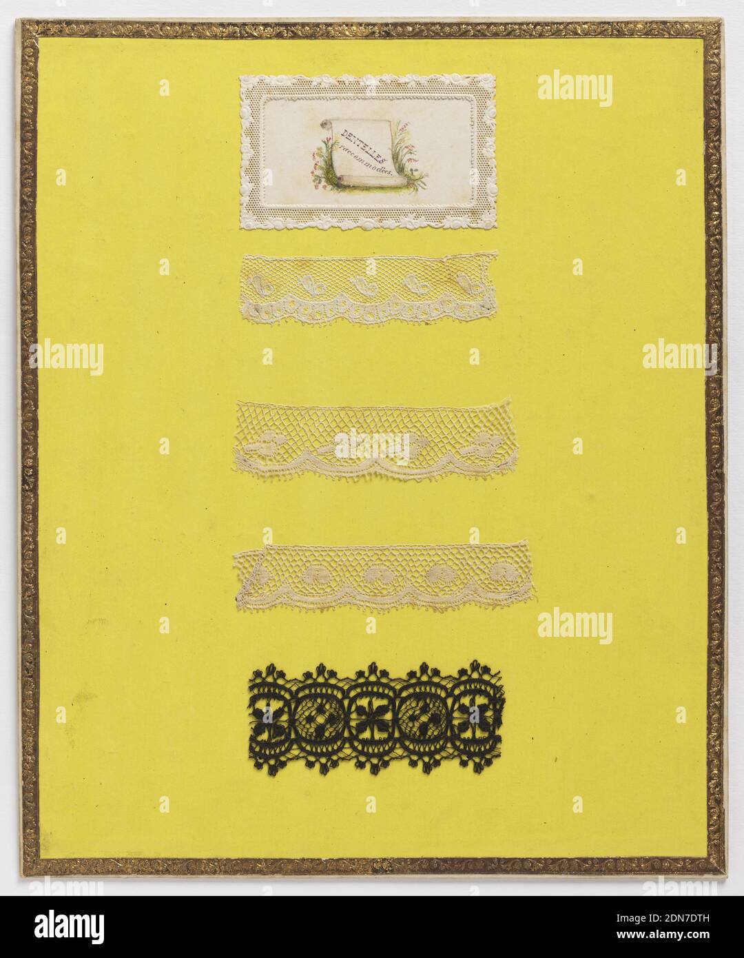 Sewing sample, France, late 19th century, Sewing sample Stock Photo - Alamy