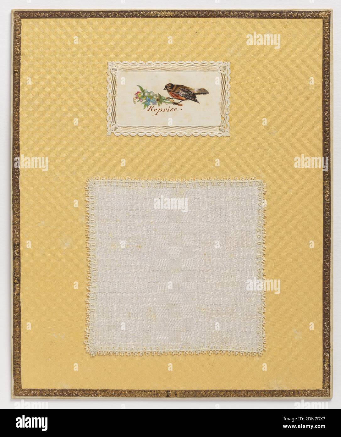Sewing sample, France, late 19th century, Sewing sample Stock Photo - Alamy