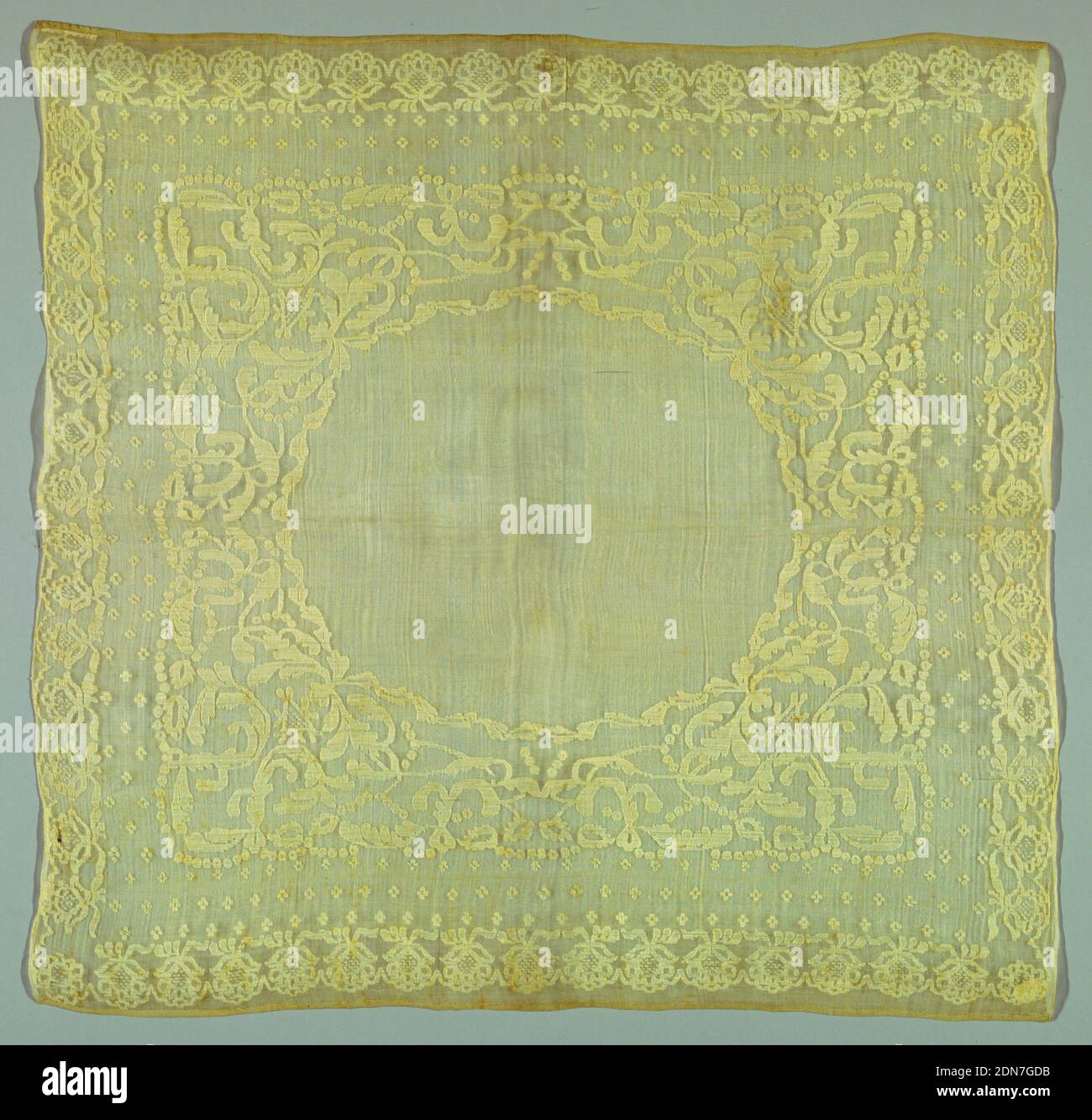 Textile, Medium: piña (pineapple) fiber Technique: plain weave with ...