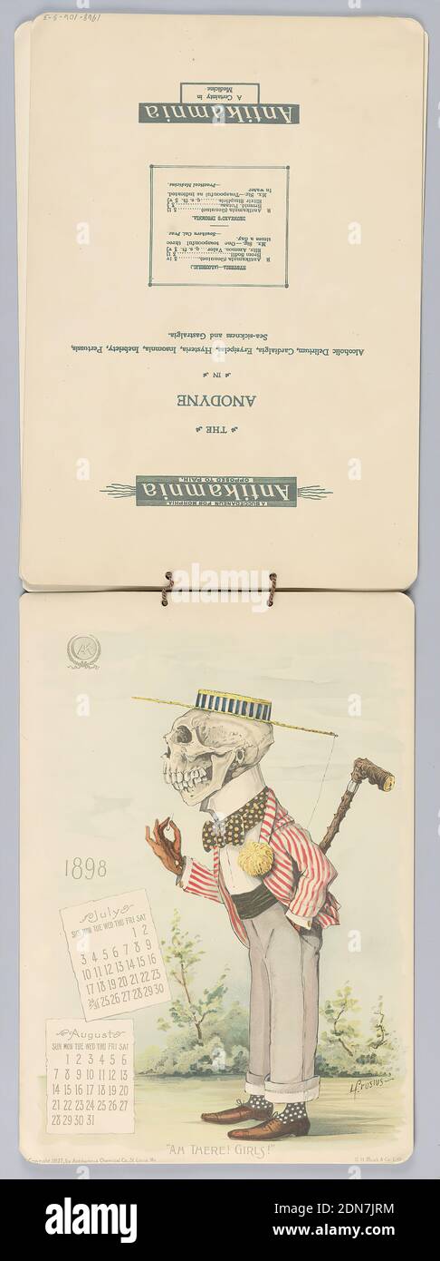 1898 calendar hi-res stock photography and images - Alamy
