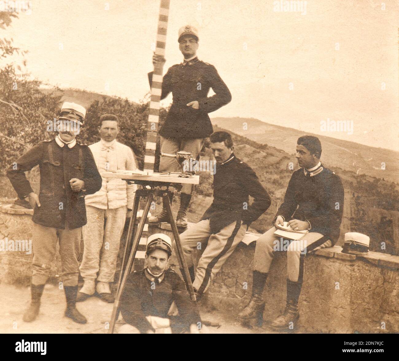Group of french army engineers somewhere in France during World War ...