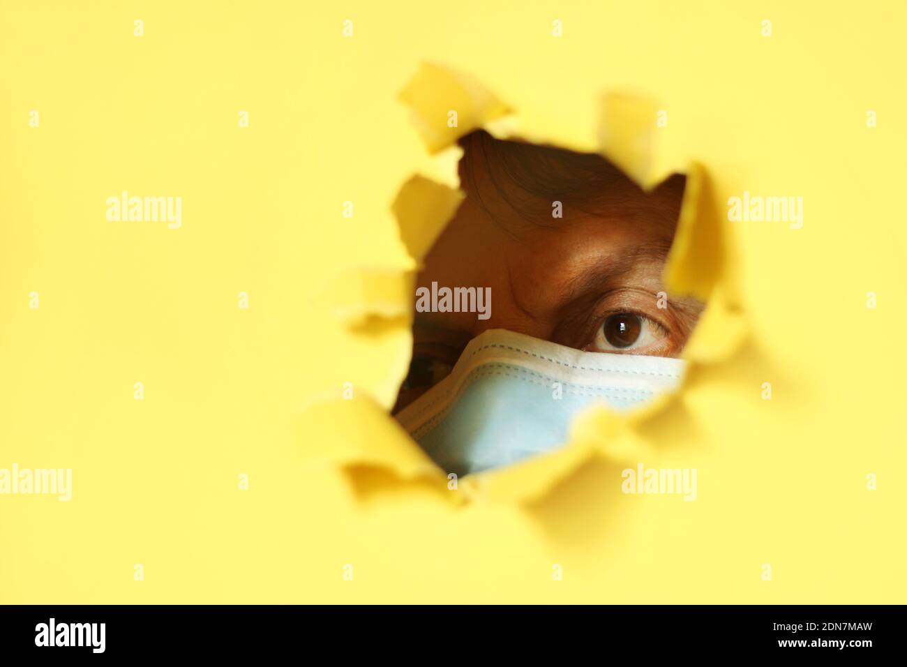 Torn face mask hi-res stock photography and images - Alamy