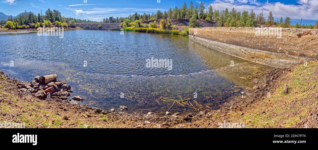The old McLellan Reservoir Dam near Williams Arizona. The dam was built ...