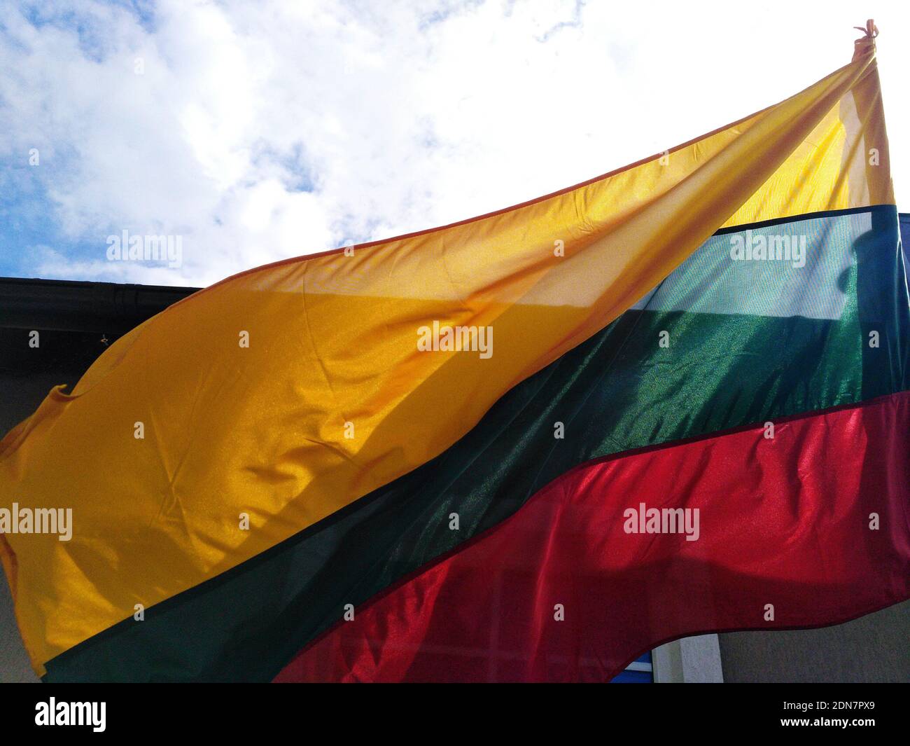 Waving lithuanian flag hi-res stock photography and images - Alamy