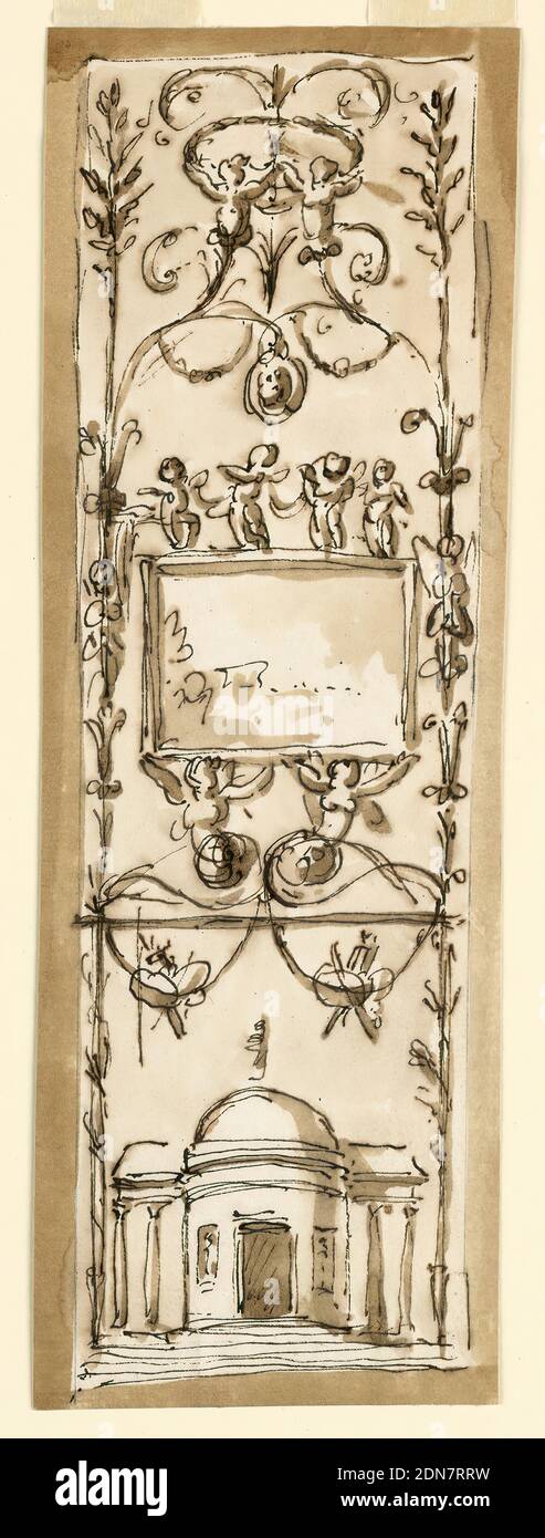 Design for the Decoration of a Panel, Giuseppe Barberi, Italian, 1746 ...