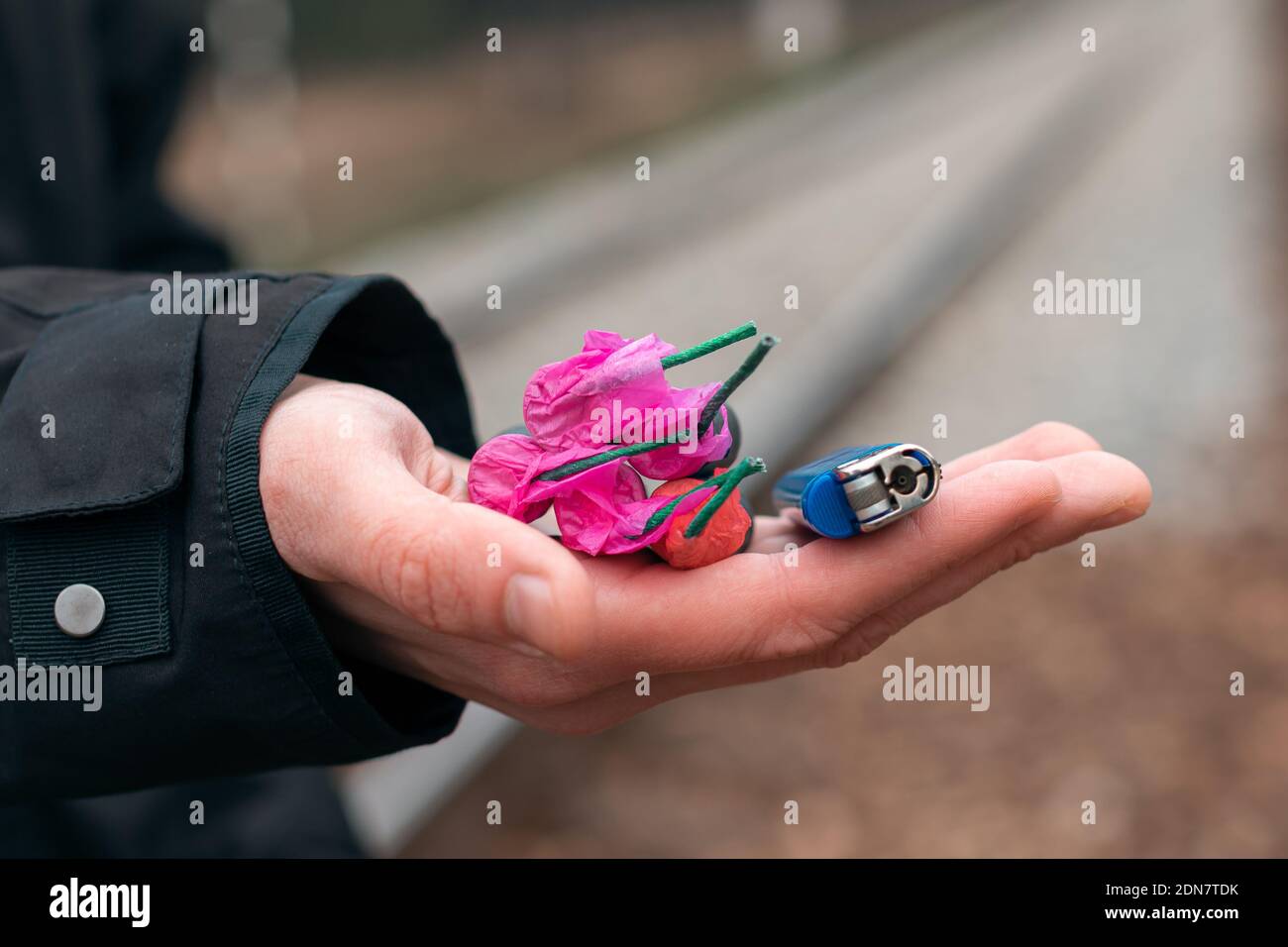 Blue firecrackers hi-res stock photography and images - Alamy