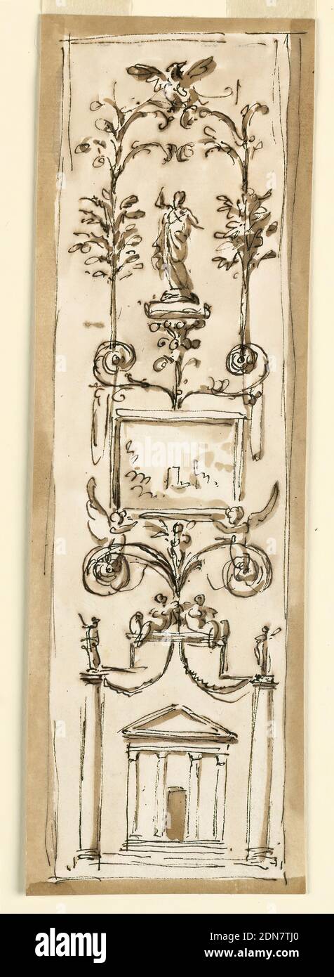 Design for the Decoration of a Panel, Giuseppe Barberi, Italian, 1746 ...