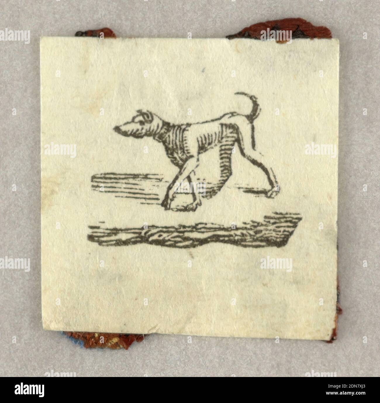 Dog wood engraving hi-res stock photography and images - Alamy