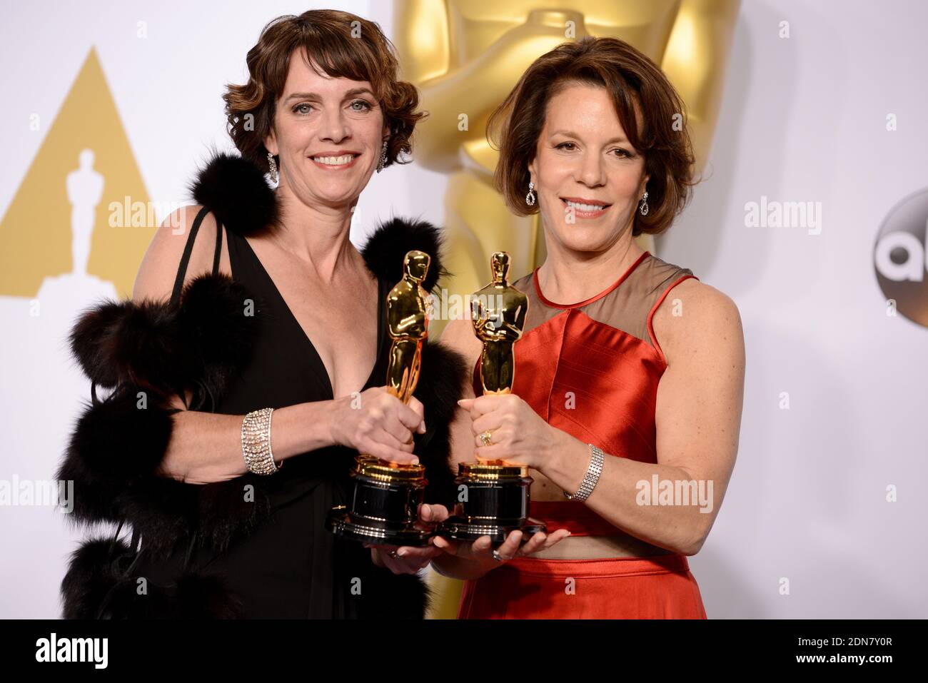 Dana Perry and Ellen Goosenberg Kent pose in the press room during the ...