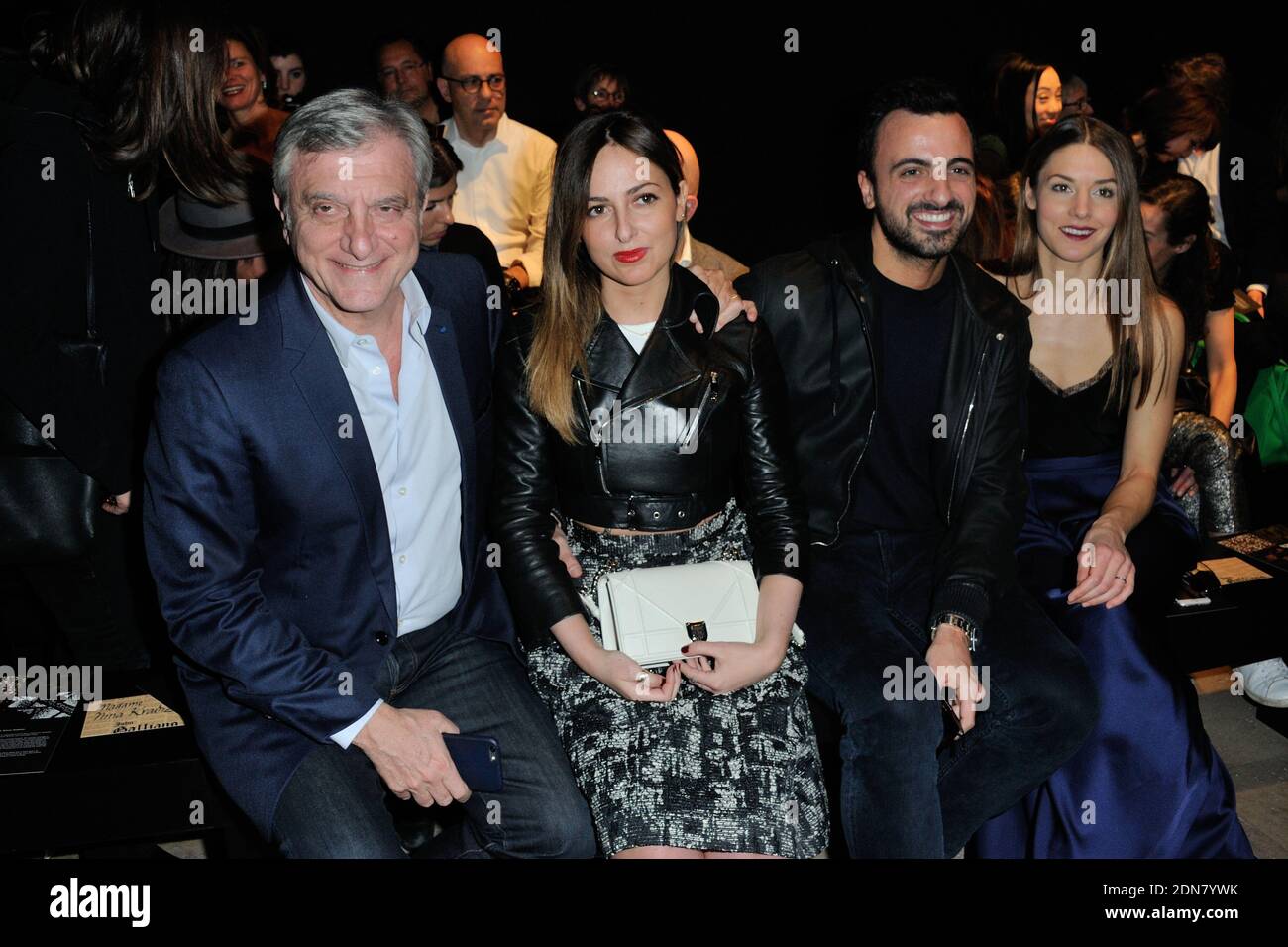Sidney Toledano with his daughter Julia and his son Alan attending ...