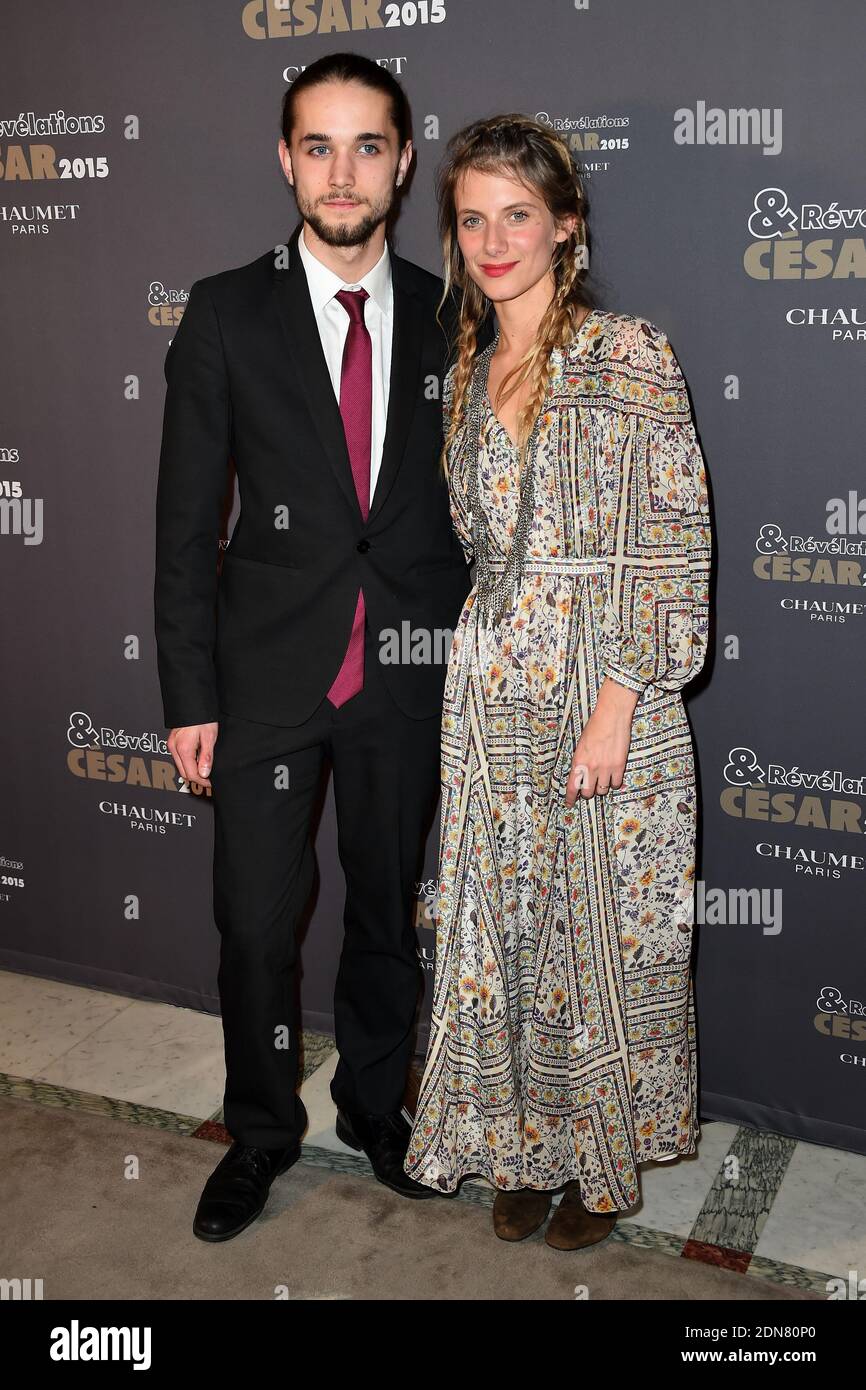 Romain Depret and Melanie Laurent attending the Cesar 2015 Revelations ...