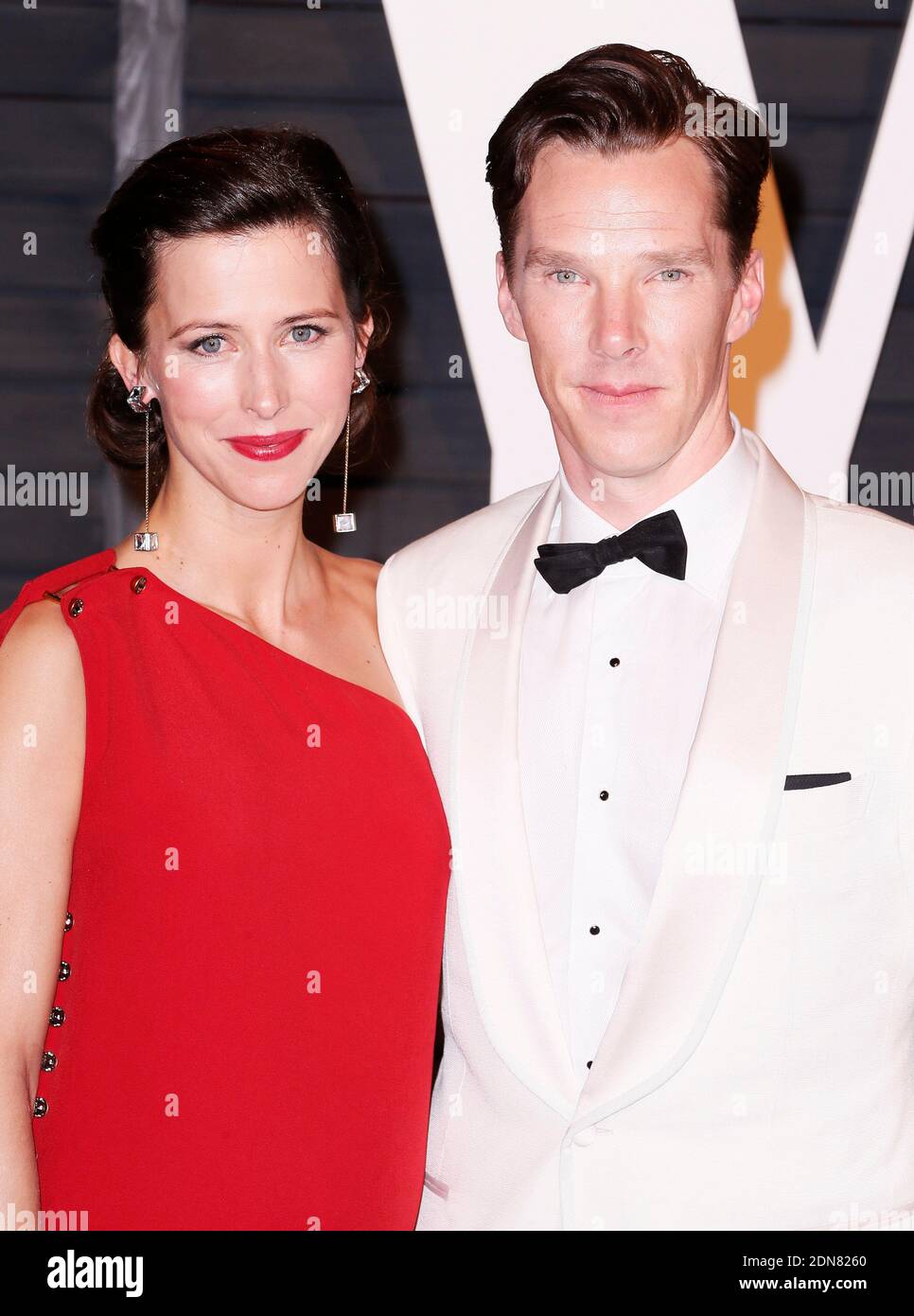 Sophie Hunter and Benedict Cumberbatch attend the 2015 Vanity Fair ...