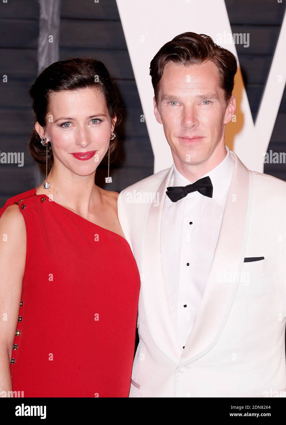 Sophie Hunter and Benedict Cumberbatch attend the 2015 Vanity Fair ...