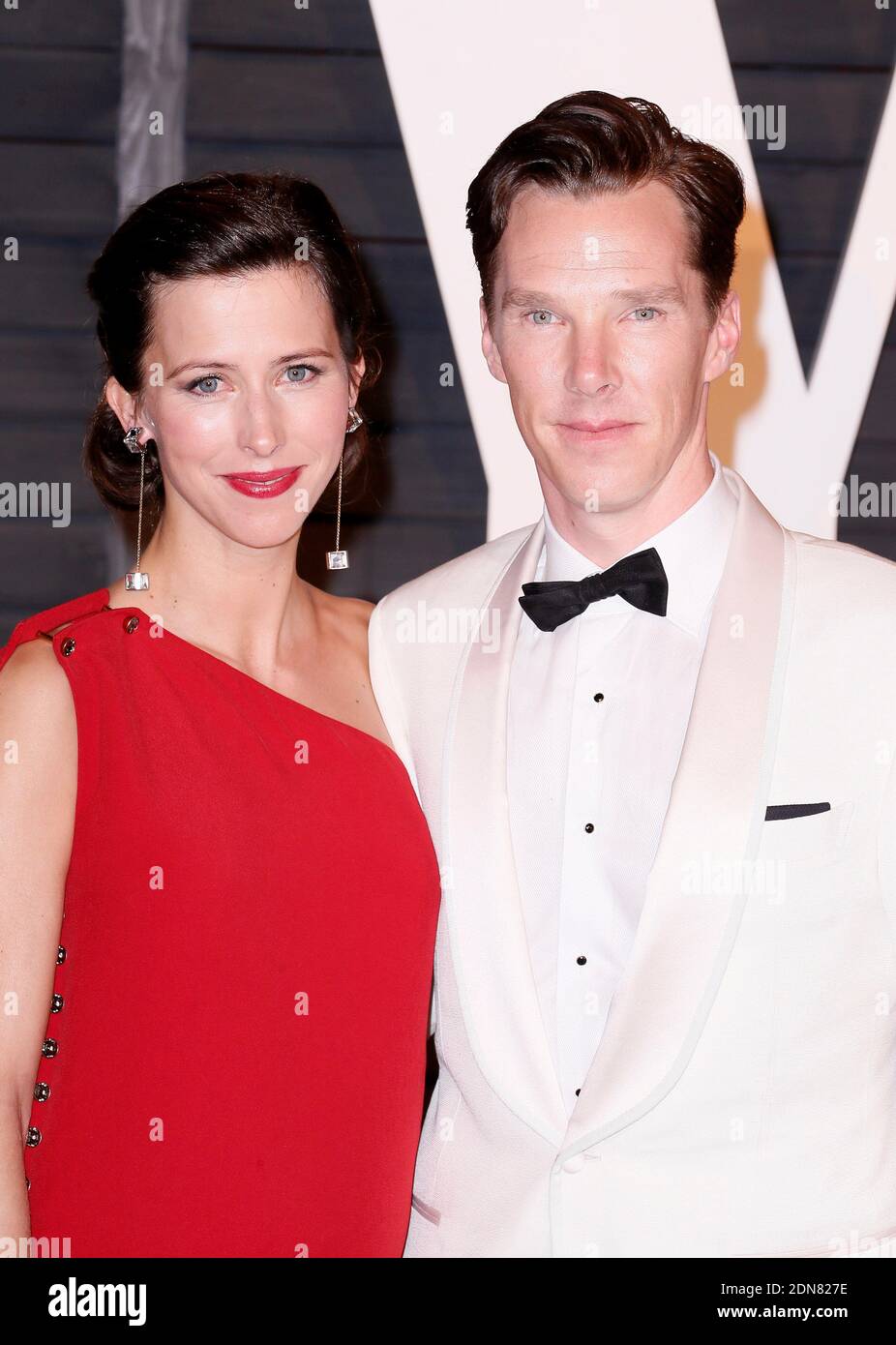 Sophie Hunter and Benedict Cumberbatch attend the 2015 Vanity Fair ...