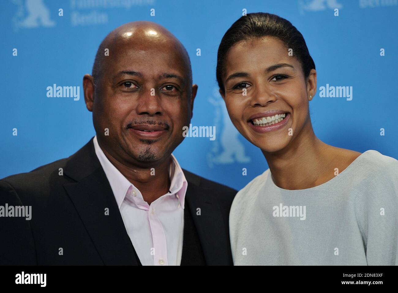 Director Raoul Peck and actress Ayo attending the photocall for the ...