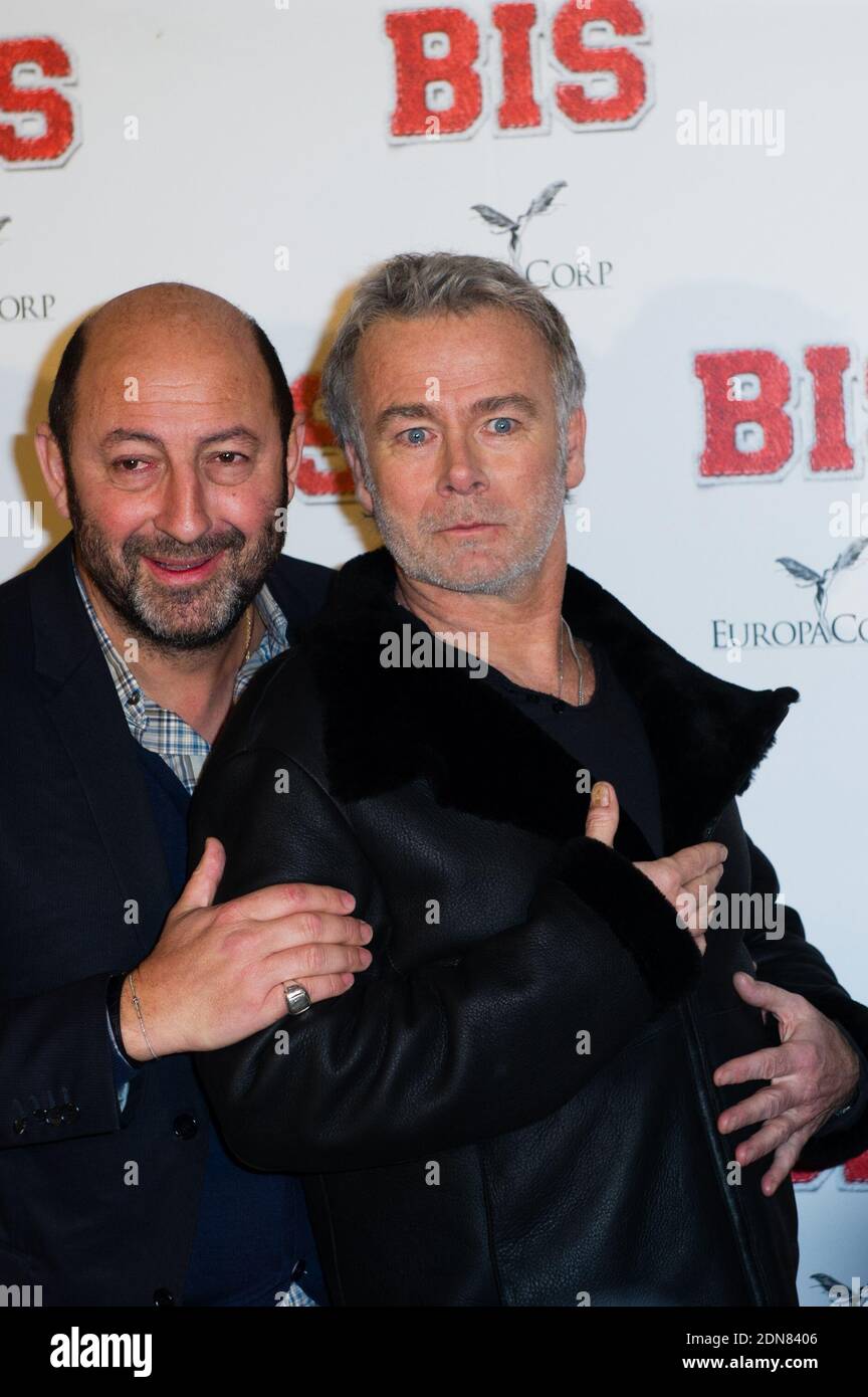 Kad Merad and Franck Dubosc attending the premiere for the film Bis ...