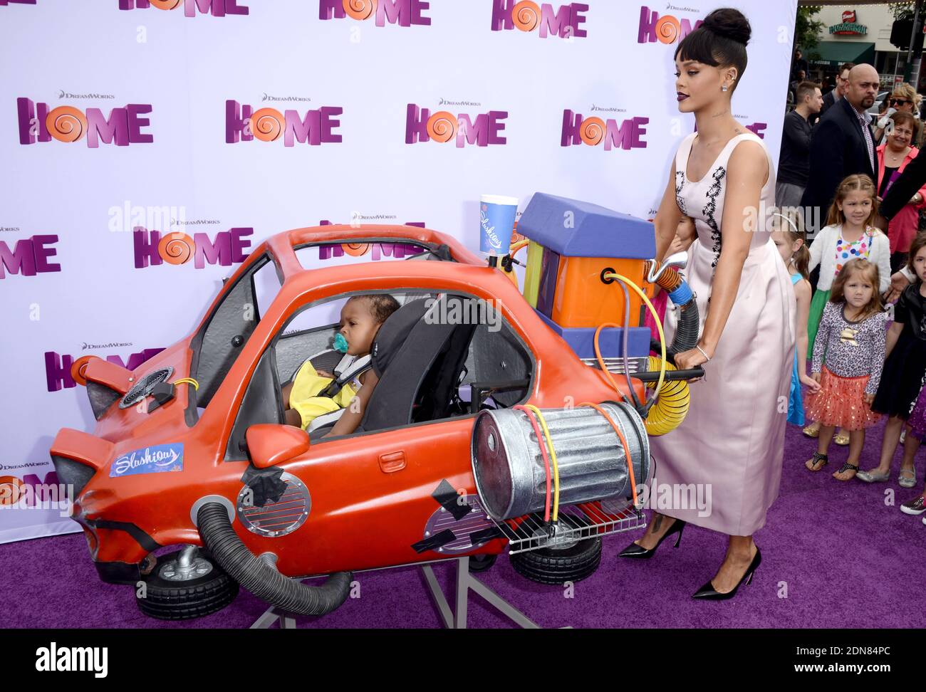 Rihanna attends the premiere of Twentieth Century Fox and Dreamworks ...